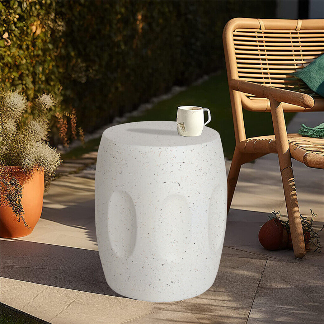 Round Ceramic Outdoor Side Table Round Ceramic Garden Table Arlette