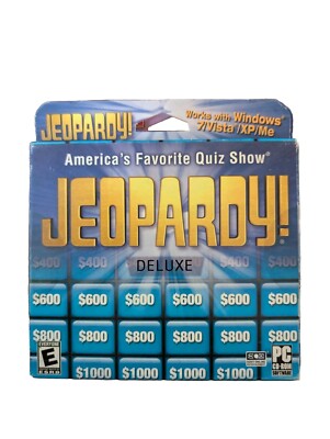 New 2008 Jeopardy Deluxe PC CD-ROM Game Works W/ Windows 7, Vista, & XP ...