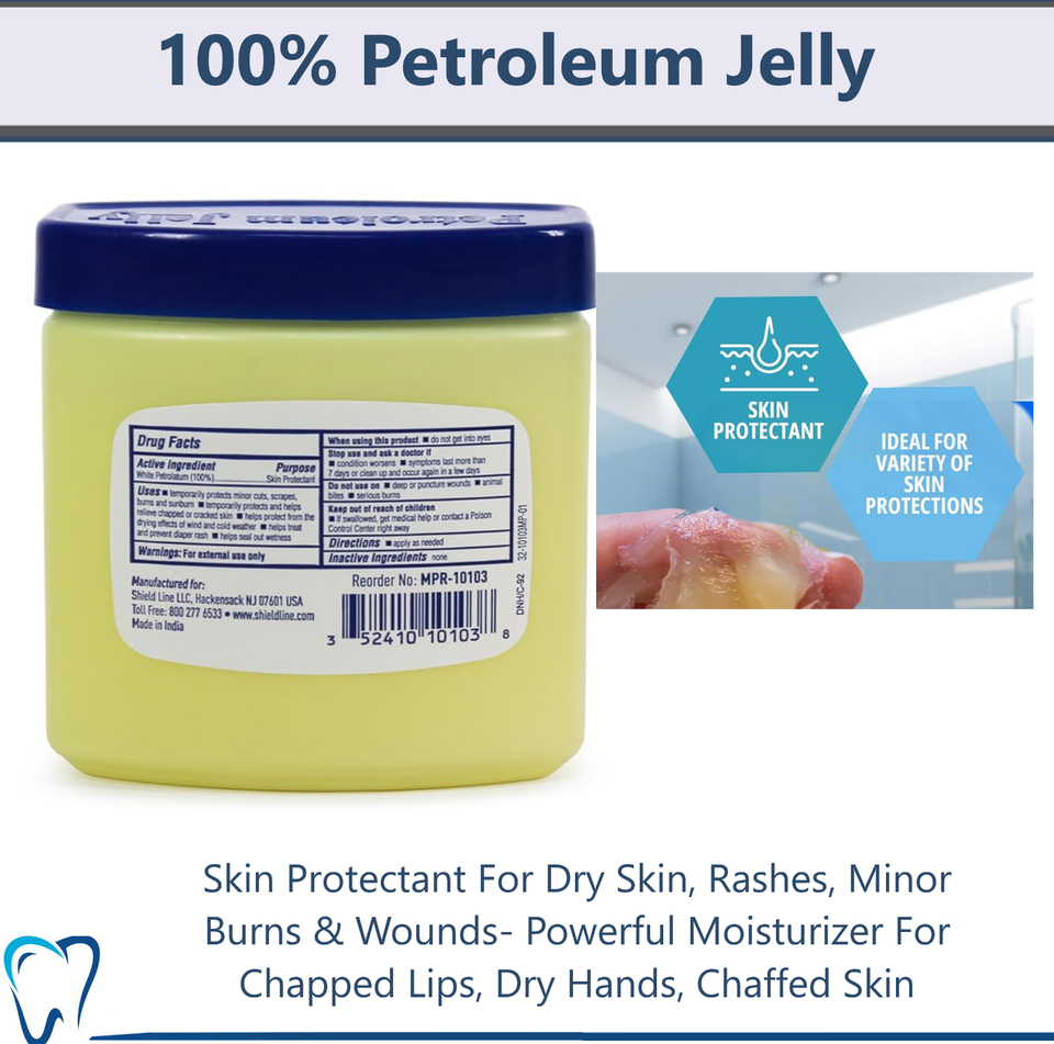 Vaseline Type Petroleum Jelly Original, 8 oz, Unscented or w/ Cocoa ...