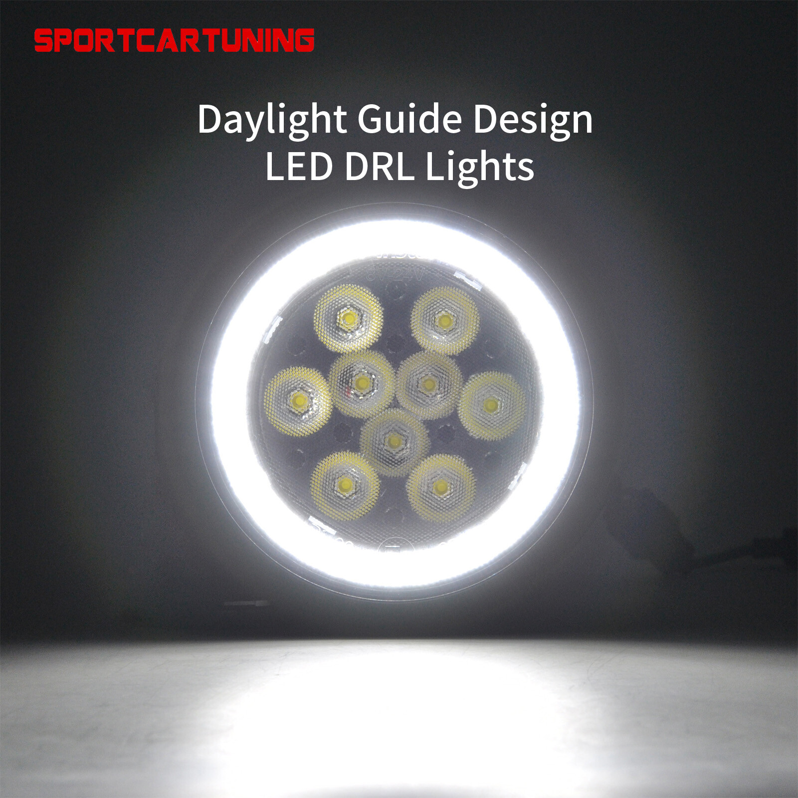 LED Halo Rally DRL Daytime Running Lights For Mini Cooper R55 R56 R57 ...