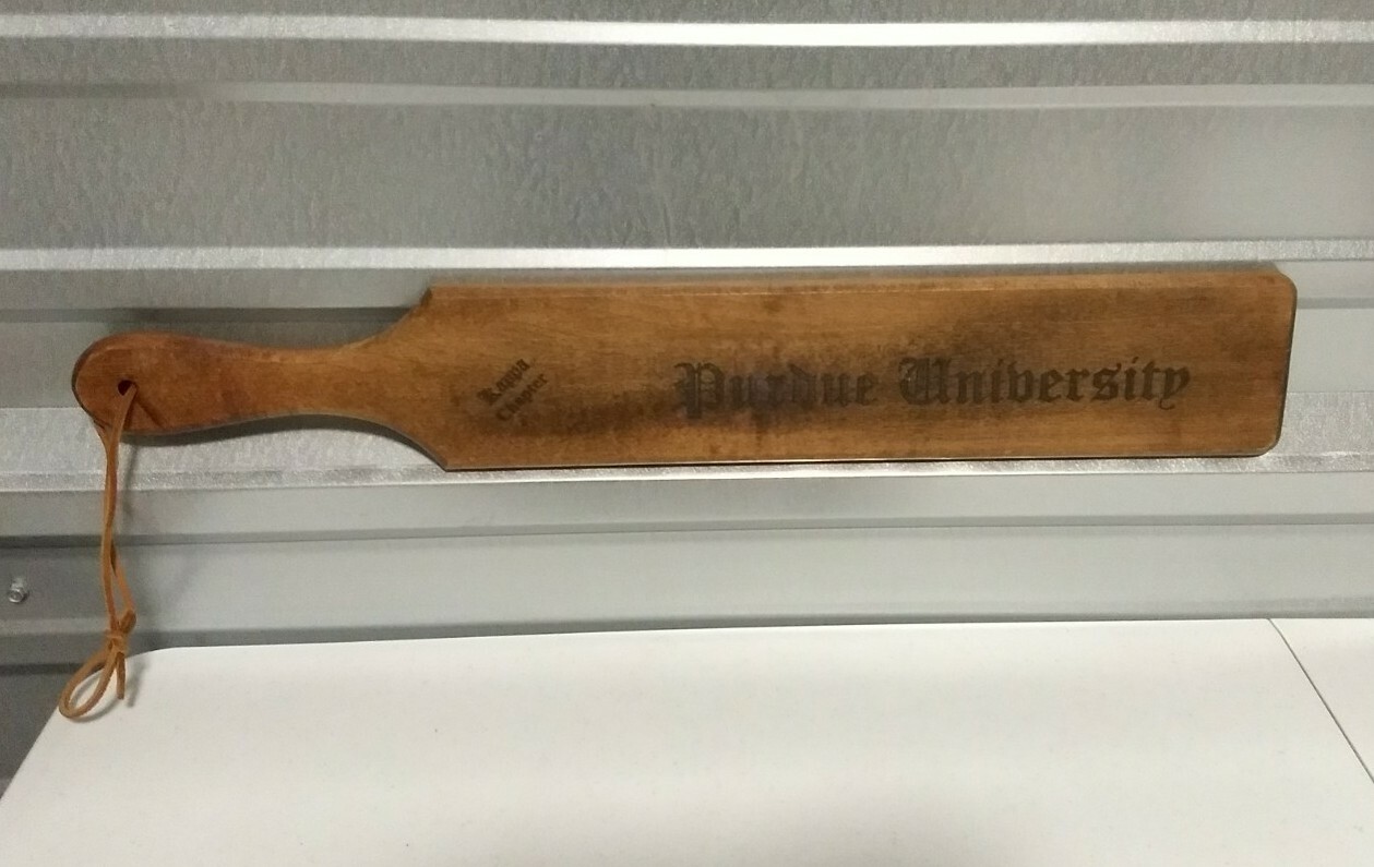 Vintage Purdue University Alpha Kappa Lambda Fraternity Wood Paddle | eBay