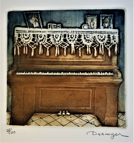 SUSAN DYSINGER Original PENCIL SIGNED Numbered COLOR ETCHING Limited ...