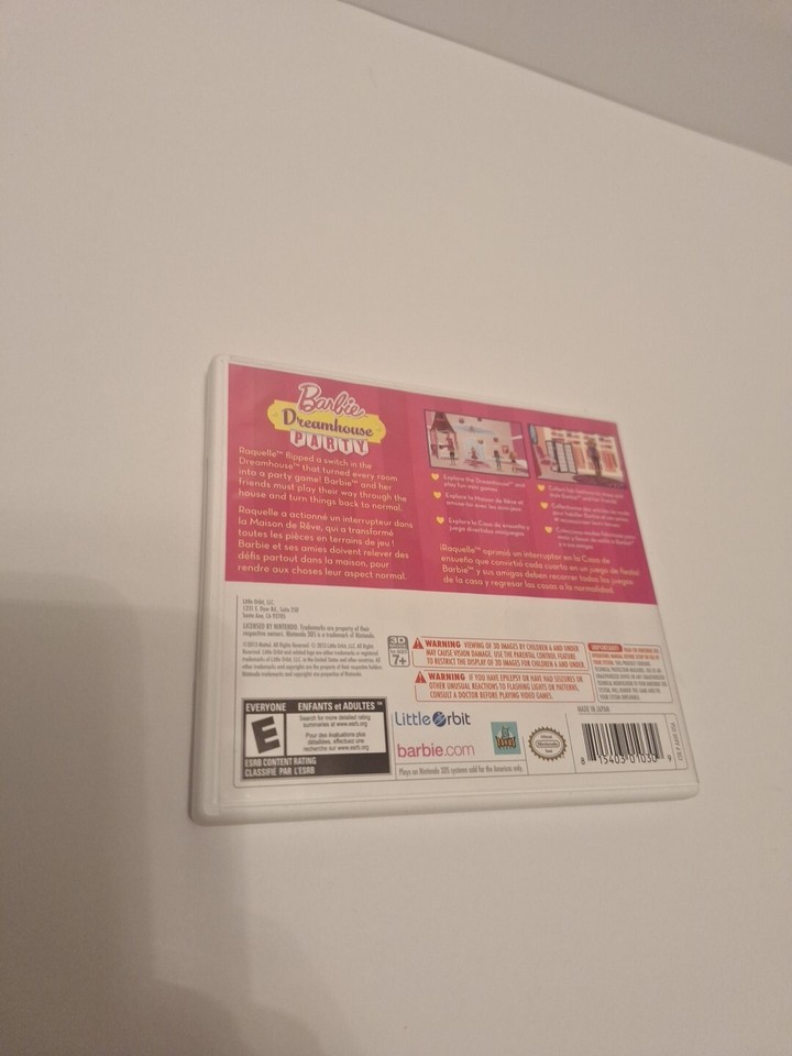Barbie Dreamhouse Party Nintendo 3DS Complete Tested CIB 815403010309 ...