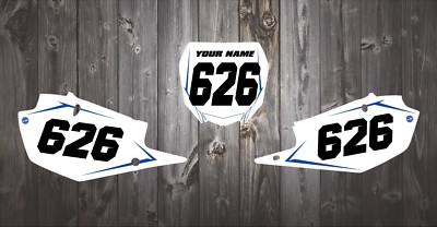 YAMAHA YZ YZF WR BACKGROUNDS NUMBER BOARD GRAPHICS 85 125 250 450 | eBay
