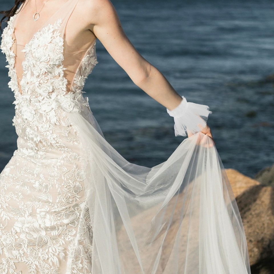 1 Pair Mesh Sleeves Hand Cuffs Women'S Wrist Wedding Wrist Cuff Mesh ...