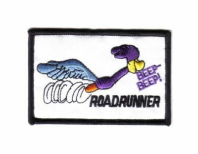 Looney Tunes Road Runner Beep-Beep 3 1/2" Wide Embroidered Iron on ...