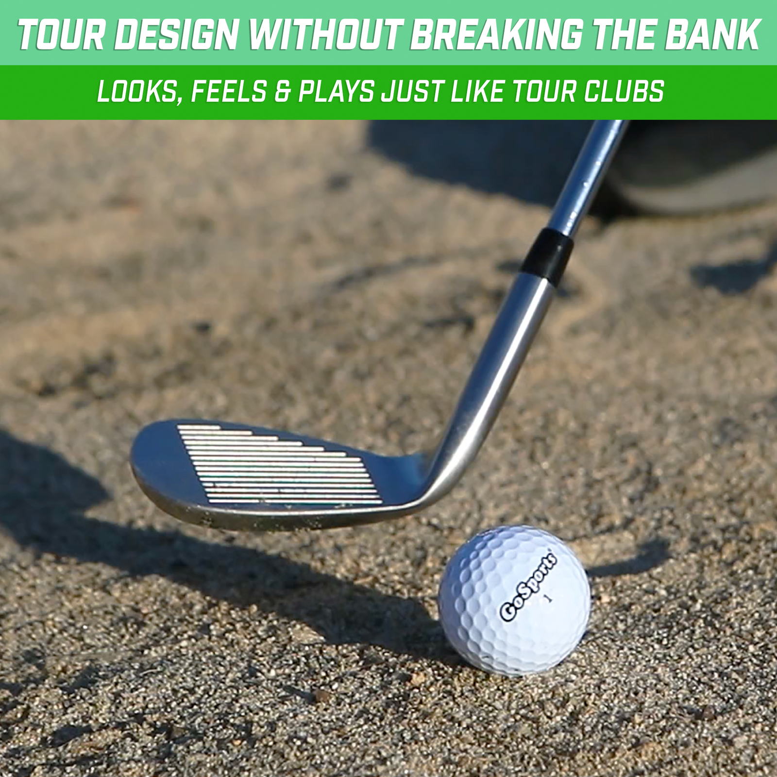 GoSports GS Tour Pro Golf Clubs Wedge Set - 52Â°, 56Â°, 60 Degree ...