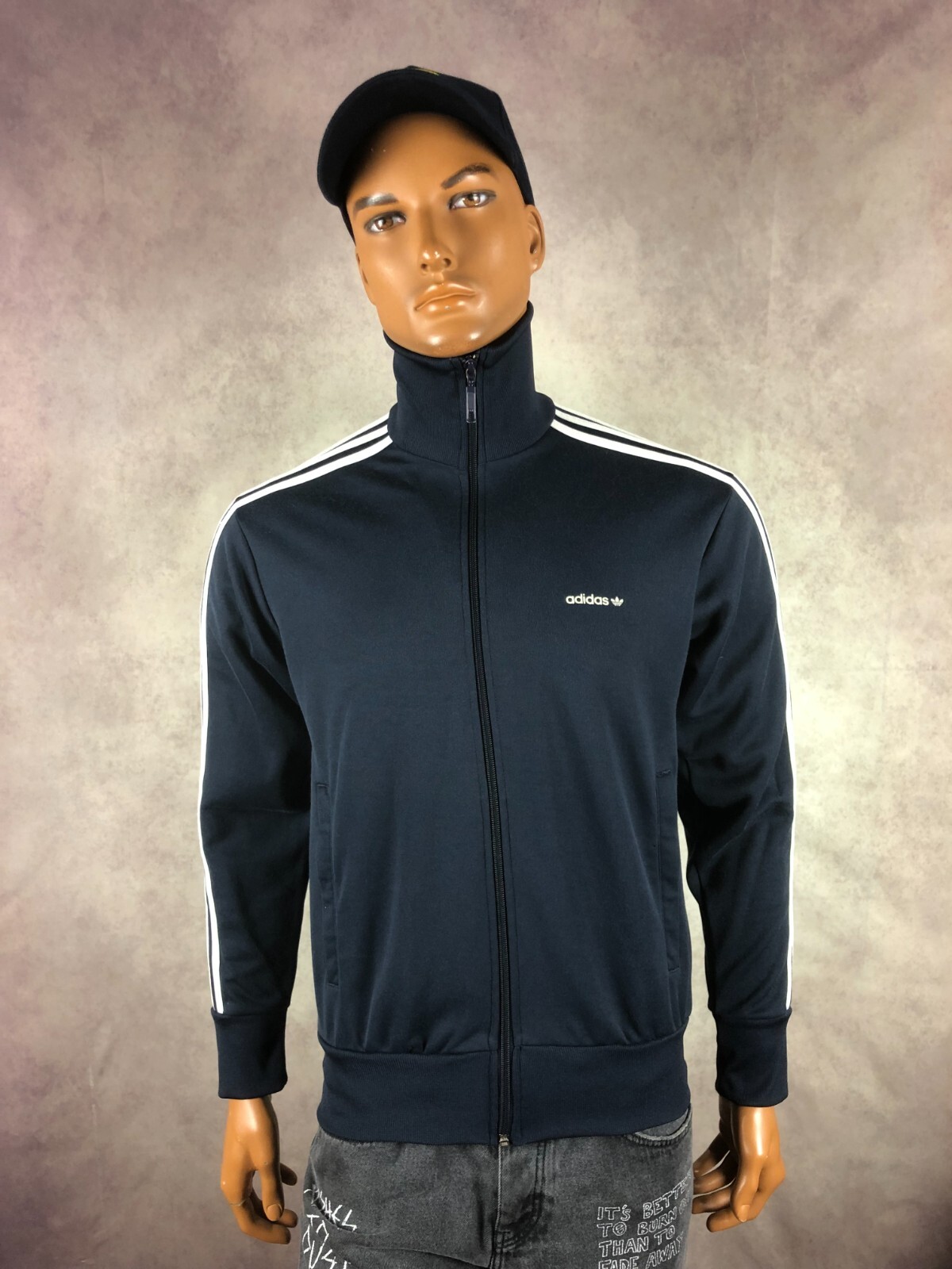 Vintage Adidas 2002 Beckenbauer Jacket Navy White Fir… - Gem