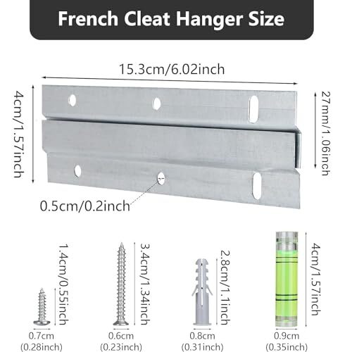 4 Pairs French Cleat Hanger 6 Inch Z Bar Hanger Supports Heavy Duty ...