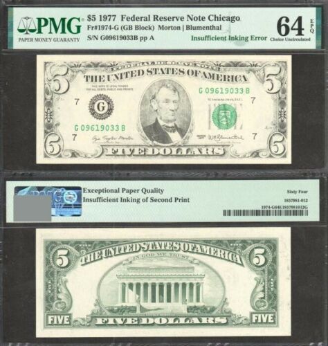 $5 US Paper Money Errors for sale | eBay