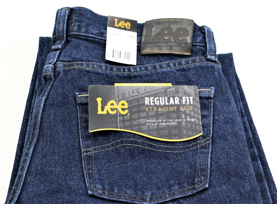 New LEE Jeans Regular Fit Men's Sizes Dark, Light, Pepper Stone, Black ...