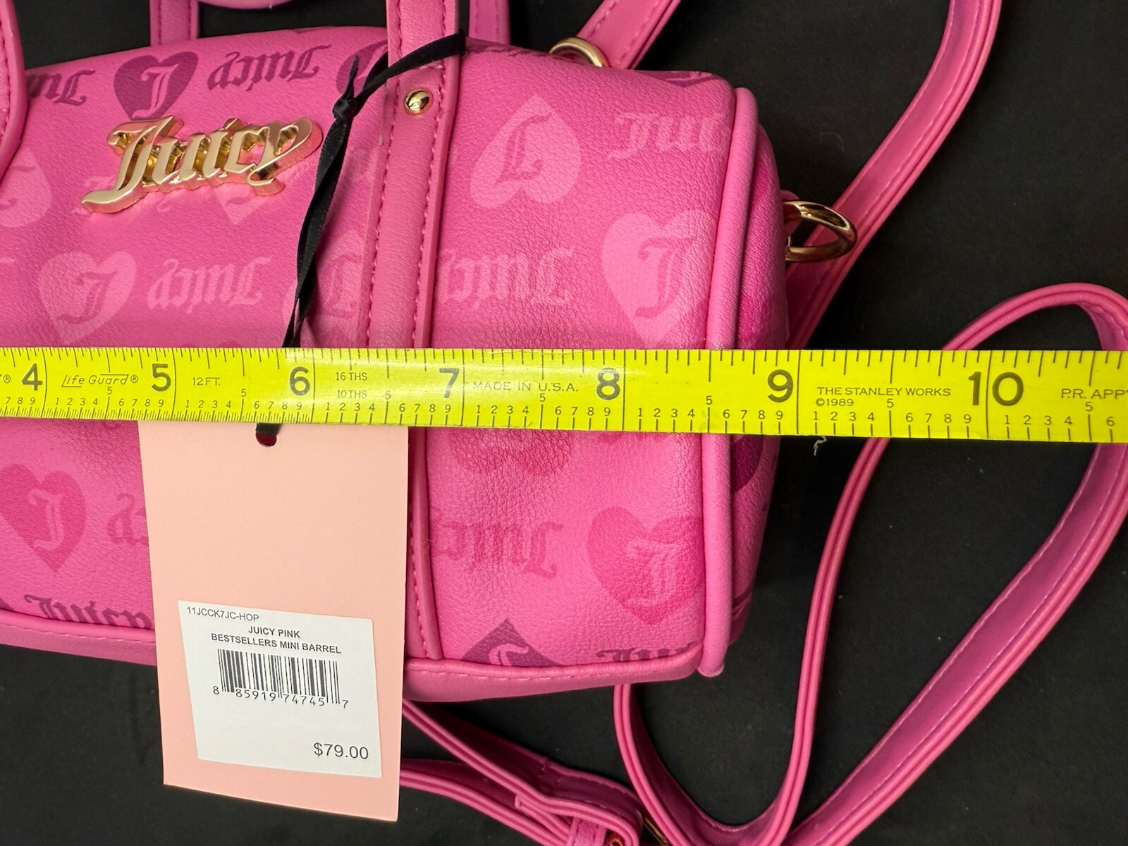 *NWT* Juicy Couture - Juicy Pink Barrel Bag with Small Single Snap ...