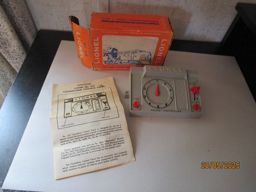 Lionel, O Gauge, 413 Count Down Control Panel, OB. | eBay