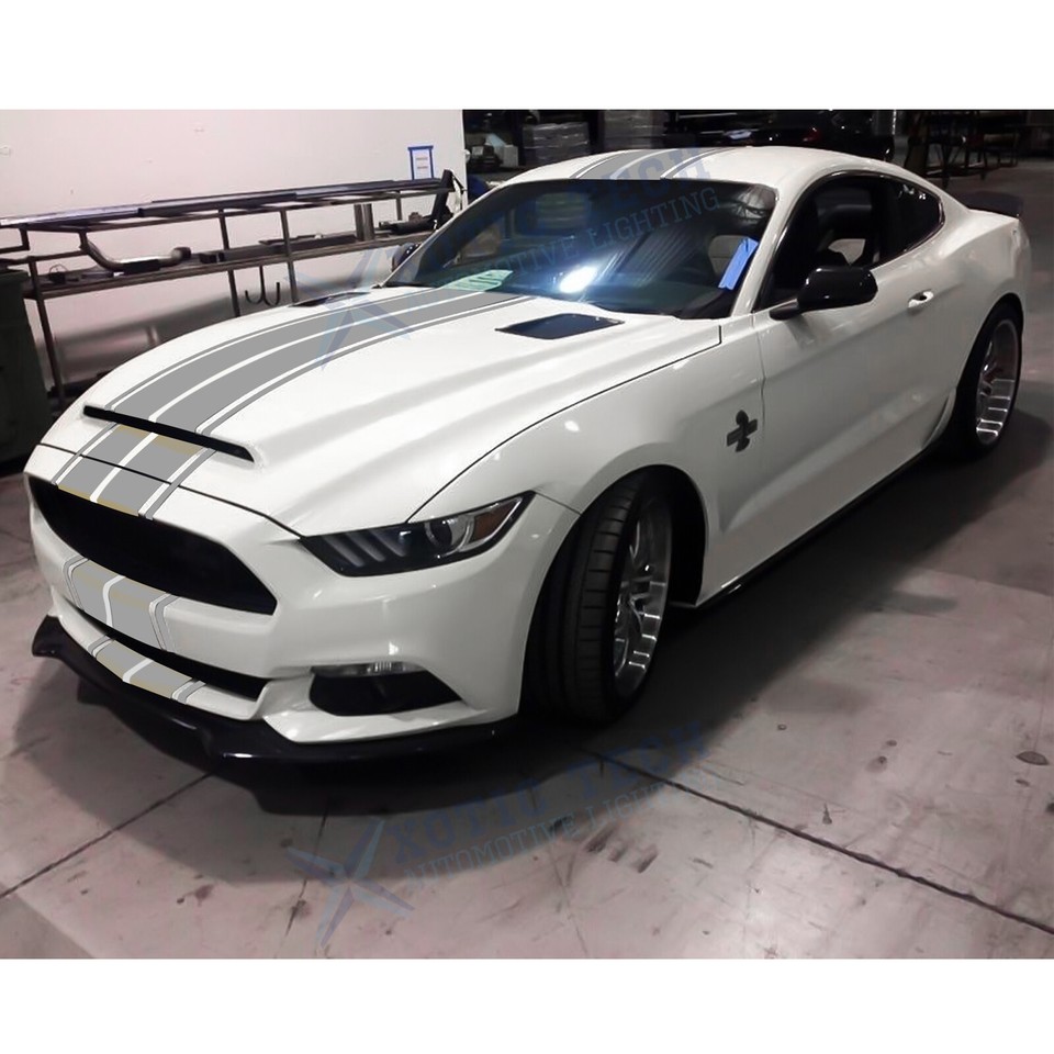 14.7 FT Race Hood Roof Pinstripe Die-Cut Stripe Decal For Ford GT500 ...