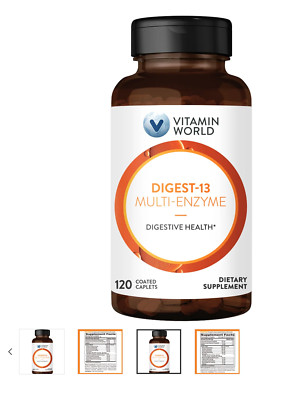 Vitamin World Digest-13 multi enzyme 120 coated caplets Exp. 08/27 | eBay