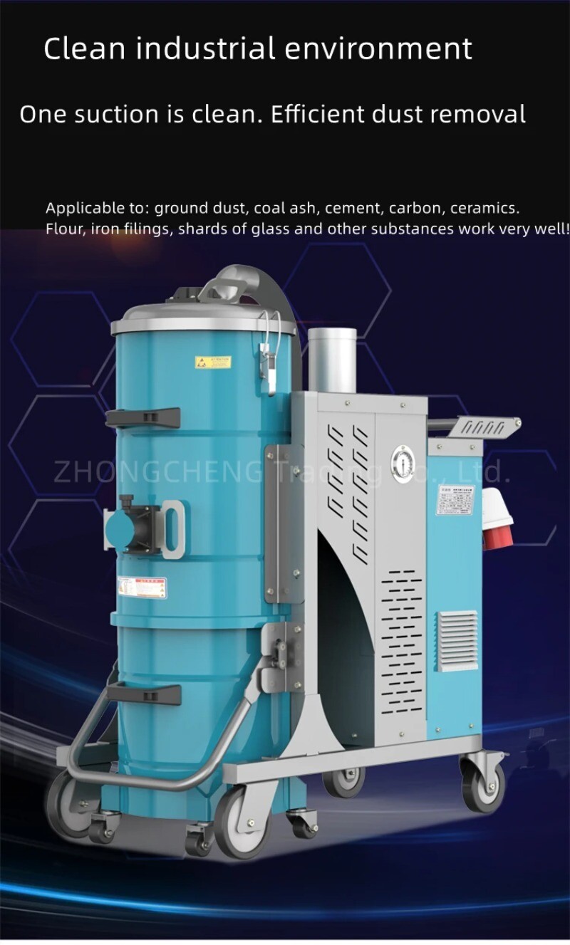 Large Industrial Vacuum Cleaner High-power Factory Workshop Dust Iron ...