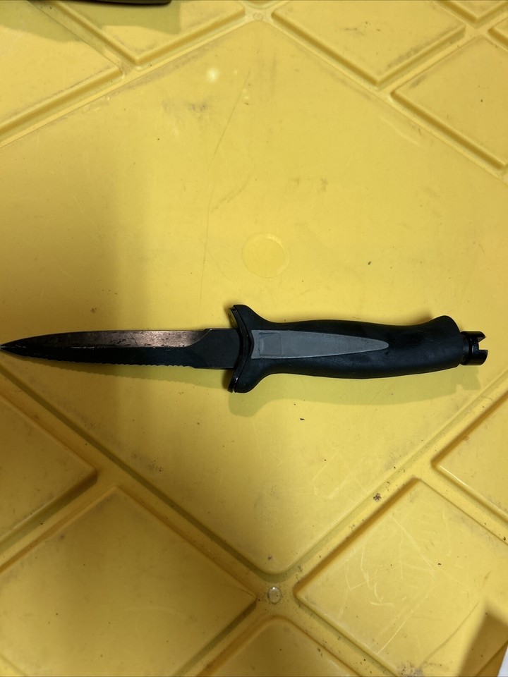 Riffe Spearfisher's Knife Made In Italy Black | eBay