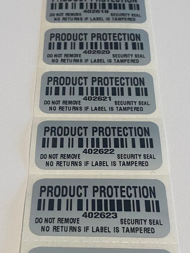 100 PRODUCT PROTECTION-BARCODE-SERIAL NUMBERING- SECURITY LABELS ...