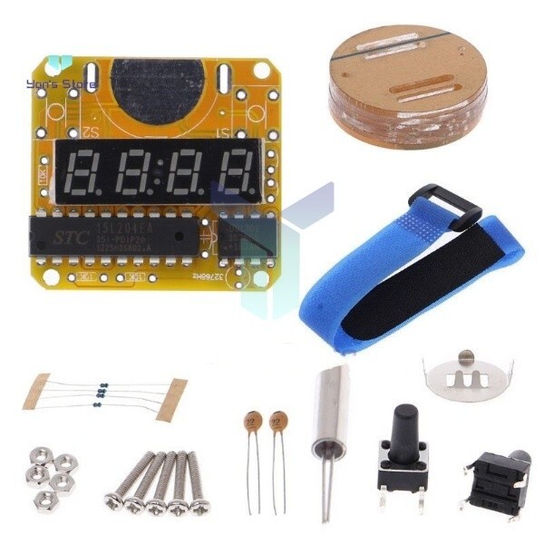 DIY Electronic Kit – Electronic LCD Display Watch - Soldering Project ...