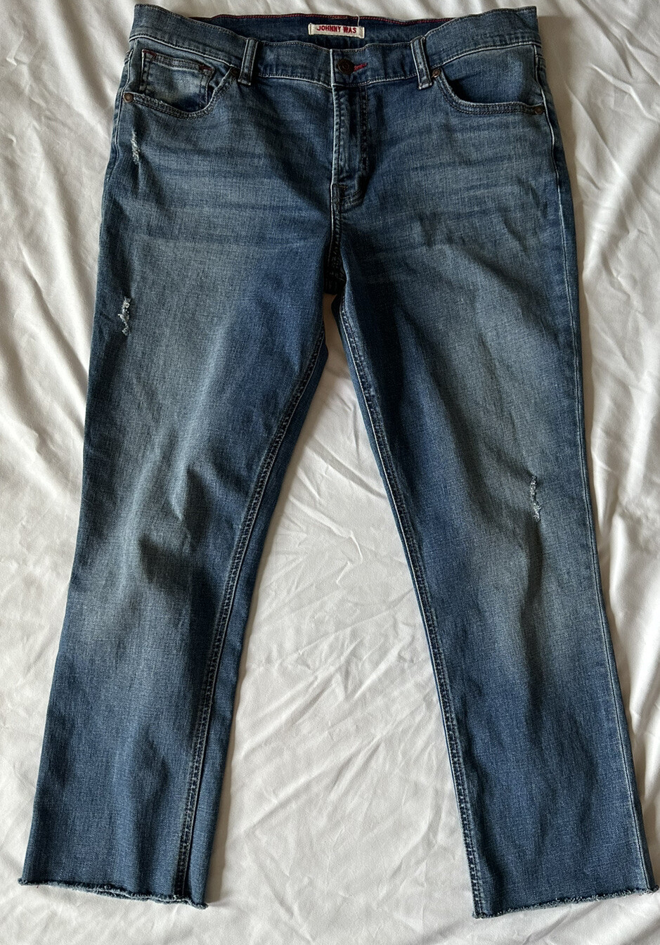 Johnny Was The Boyfriend Relaxed Fit Tapered Frayed A… - Gem
