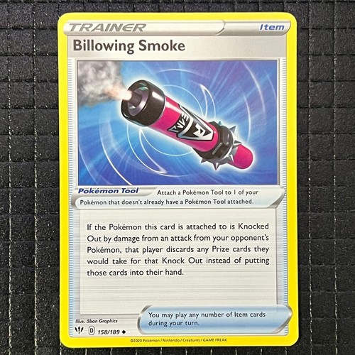 Billowing Smoke #158/189 Darkness Ablaze Pokemon Uncommon Item Card | eBay