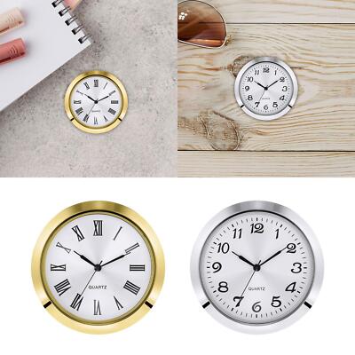 Clock Fit up Insert with Numeral Easy to Install Miniature Clock 55mm ...