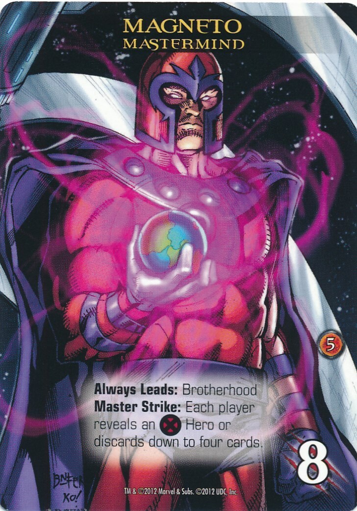 MAGNETO Upper Deck Marvel Legendary MASTERMIND | eBay
