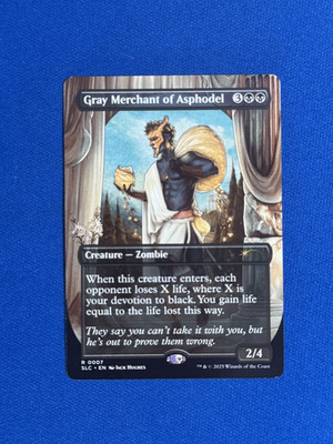 GRAY MERCHANT OF ASPHODEL MTG MAGIC THE GATHERING SECRET LAIR ...