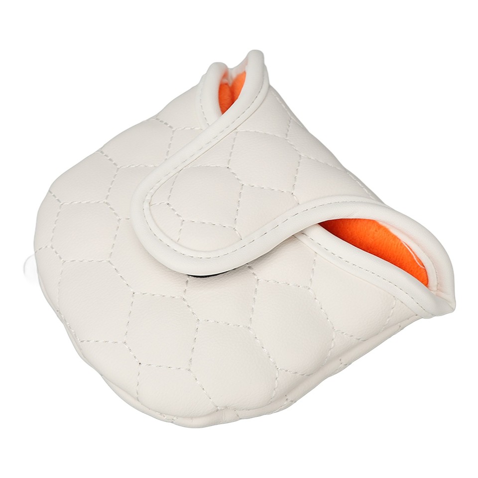 (Semicircle) Club Head Cover White Strong Magnetic Putter Cover For ...