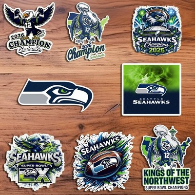 Seattle Seahawks Sticker Variants Choose Your Design NFL Champions ...