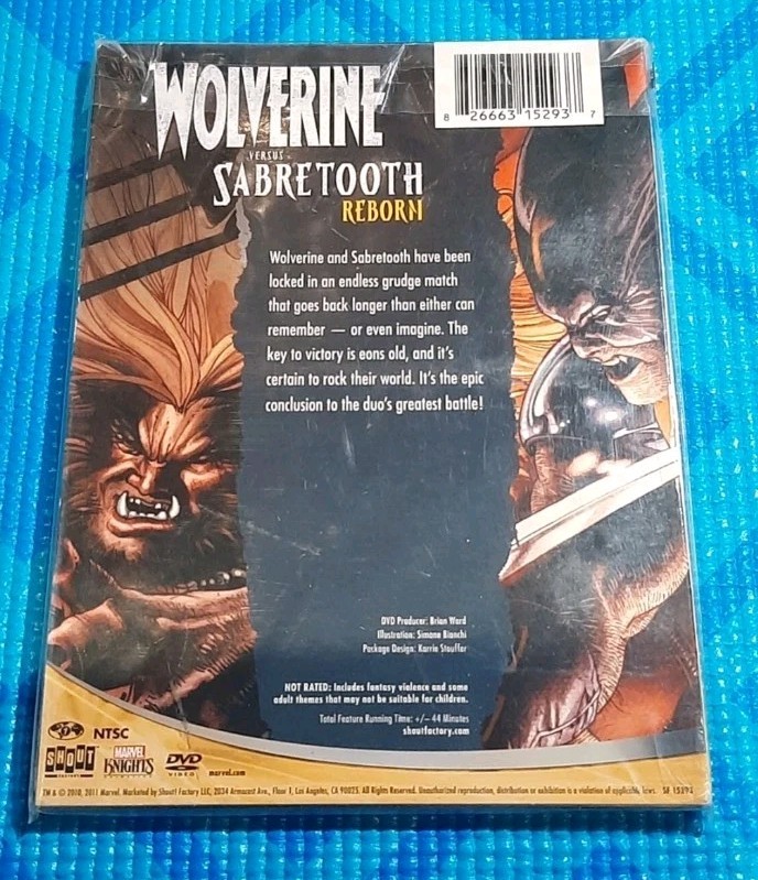 Marvel Knights: Wolverine VS Sabretooth Reborn DVD, 2015 Brand New ...