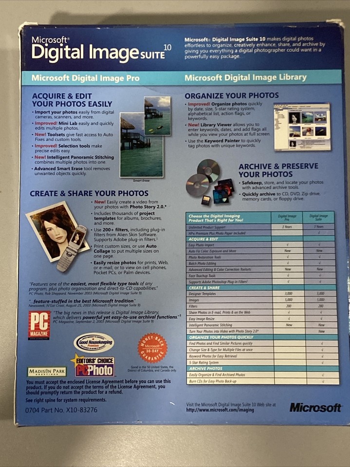 Microsoft for Windows Digital Image Suite 10 805529806429| eBay