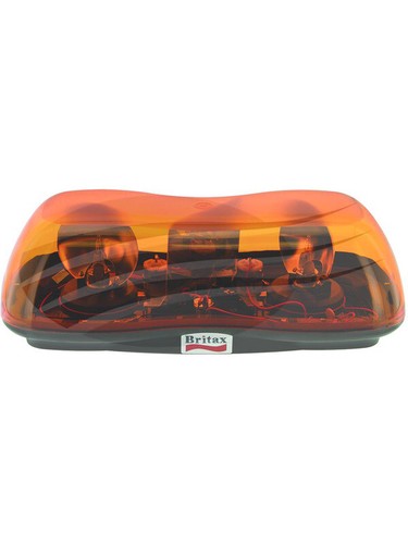 Britax Amber Mini Halogen Lightbar 24V Single Bolt Mount (420-00-24V ...