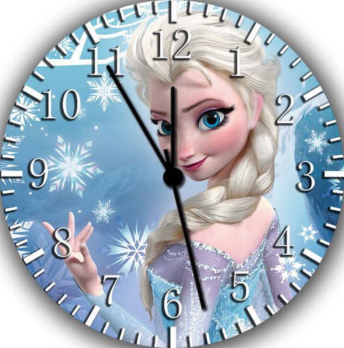 Frozen Elsa Frameless Silent Wall Clock Nice For Gifts or Decor G21 ...