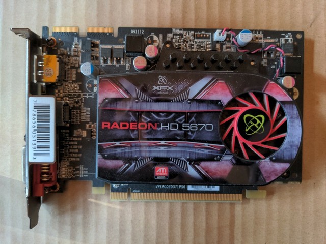 XFX ATI Radeon HD 5670 (HD-567X-YNFC) 512MB GDDR5 SDRAM PCI Express x16 ...