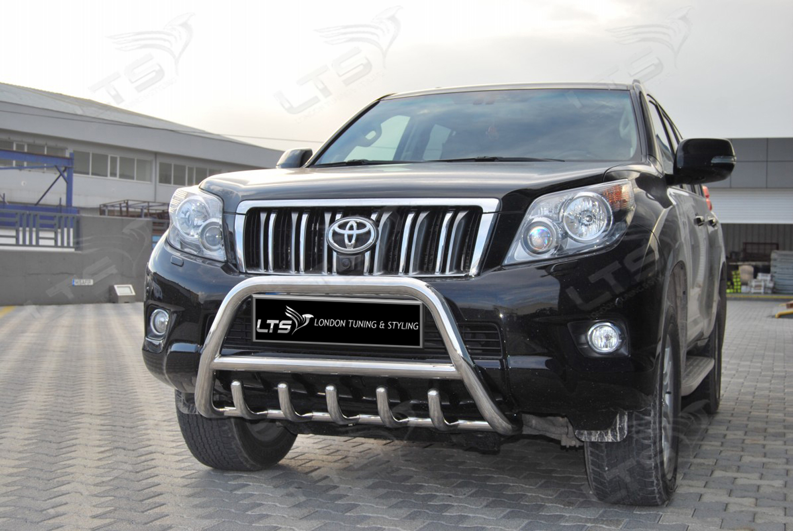 TOYOTA LAND CRUISER PRADO AXLE NUDGE A-BAR STAINLESS STEEL BULL BAR ...