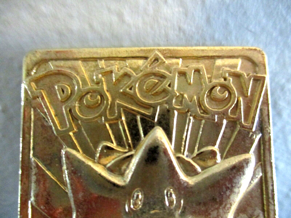 Vintage Pokemon Togepi Gold Plated 1999 Nintendo playing card ...