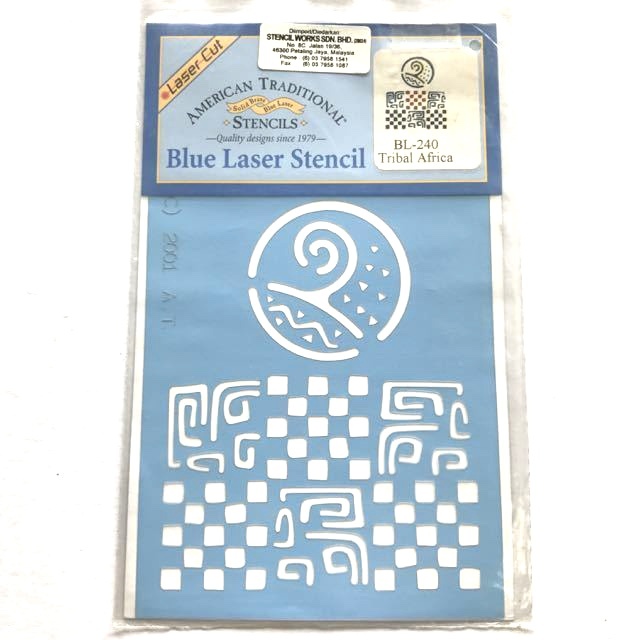 American Traditional Stencils Classics Dimensions & Blue Laser Stencils ...