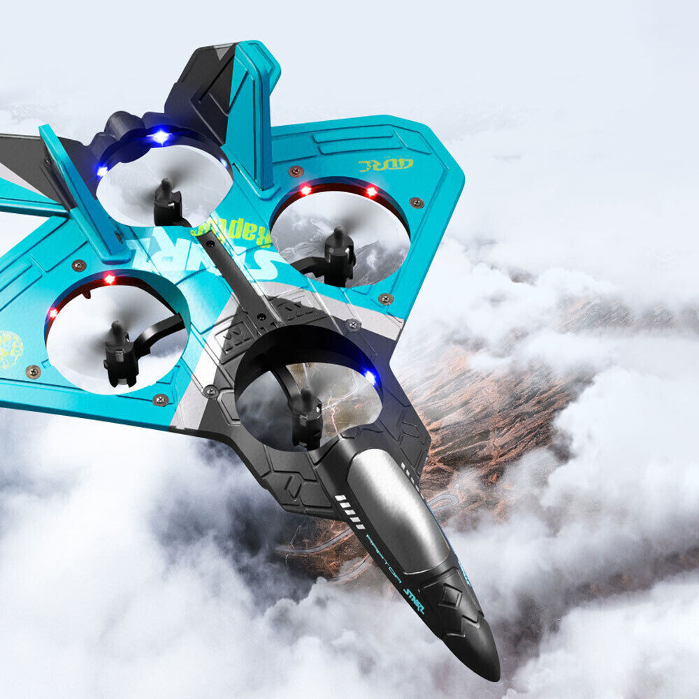 V17 Jet Fighter Stunt RC Airplane Remote Control Spin Plane Glider ...