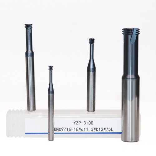 Carbide UNC Thread End Mill Milling Cutter Three Tooth CNC Boring ...