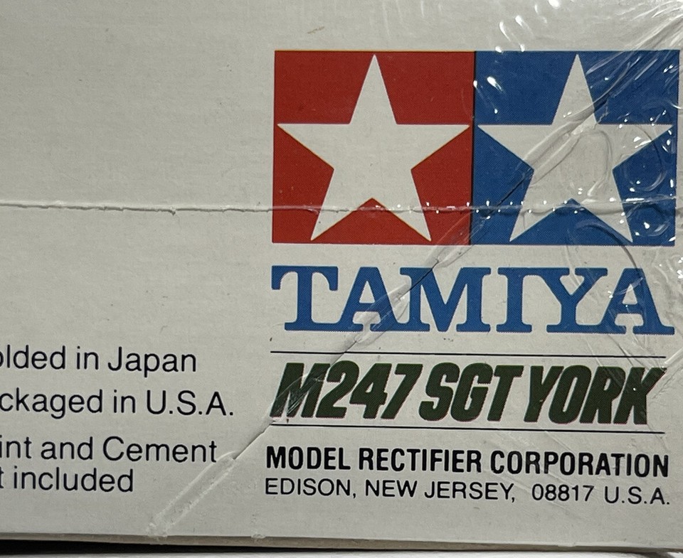 TAMIYA 1/35 M247 SGT YORK PRECISION SERIES KIT NO 3626A Air Defense Gun ...