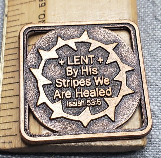 Vintage pendant medal challenge coin Lent prayer Beautiful G86 | eBay