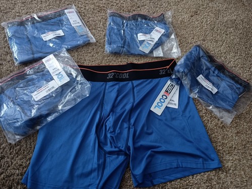 Lot of 5 32 Degrees Cool Men's Comfort Mesh Boxer Brief XXL Quick Dry ...