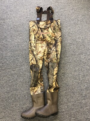 Kobuk Men's 3mm Hardwoods Camo Fishing/Hunting Neoprene Wader Lug Boots ...