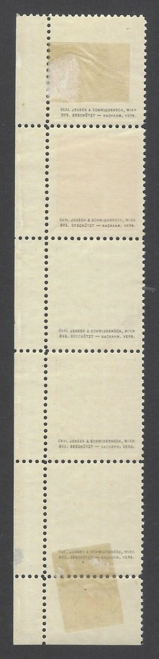 AOP Germany vintage poster stamps strip of 5 MAX WEBER Sociologist MNH ...