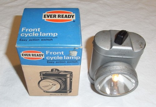 Vintage used front Ever Ready Bicycle Lamp with original box | eBay UK