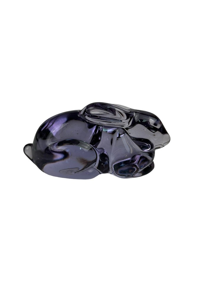 Vintage Purple Resting Bunny Rabbit - Salute! Italia made in Murano ...