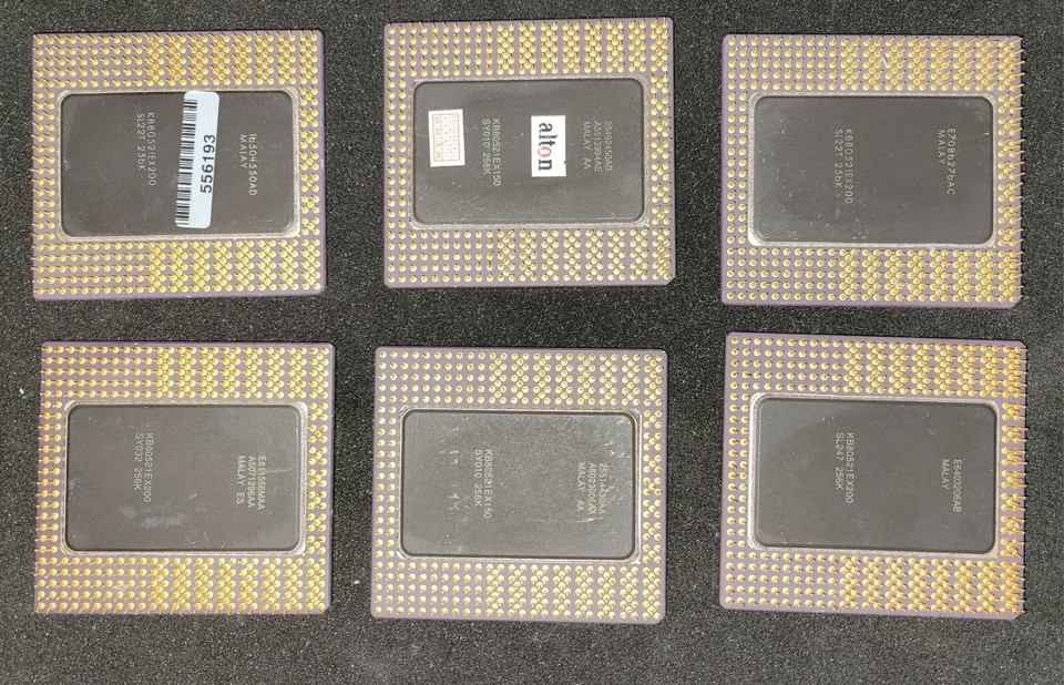 VINTAGE COLLECTORS Intel PENTIUM PRO CPU 256k ICOMP *LOT of 6 | eBay