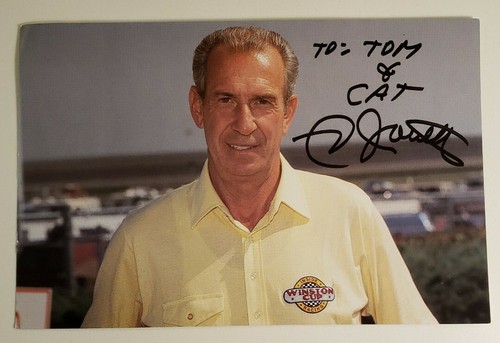 Ned Jarrett NASCAR HALL OF FAMER Inside Winston Cup Racing Autographed ...