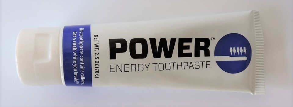 x40 Power Toothpaste Caffeinated Energy Toothpaste Indiegogo 2.5oz Tube ...